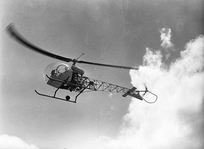 Aviation. Helicopter. Bell 47G Sioux. ZK-HAE Civilian Use. Christchurch ...