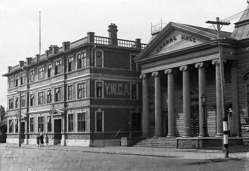 Central City. YWCA Building and Choral Hall, Madras Street, North of ...