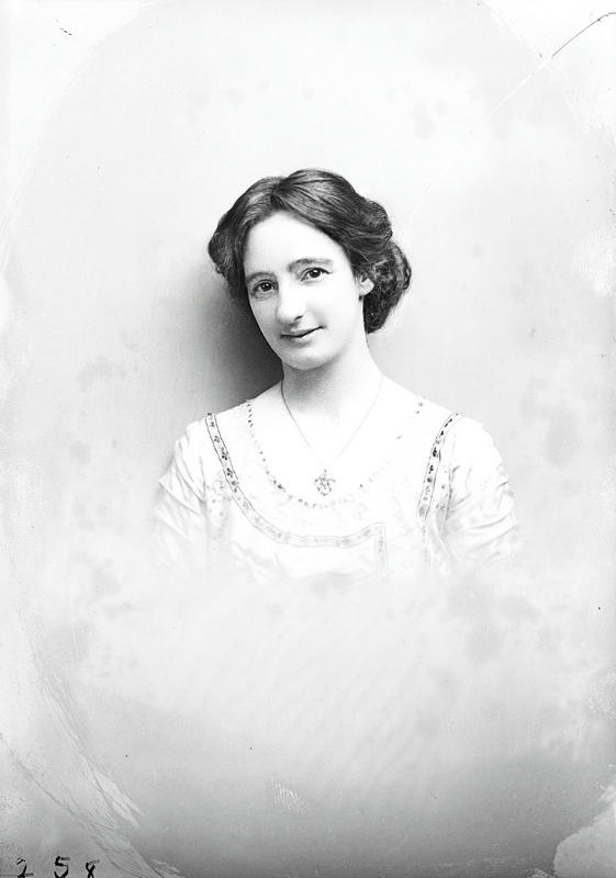 Portrait. Miss M Matheson. 1903. Christchurch, Canterbury, New Zealand ...