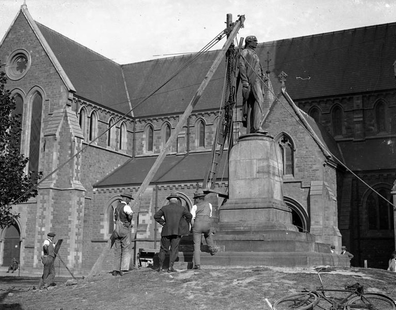 Central City. Statue of John Robert Godley, Founder of Canterbury ...
