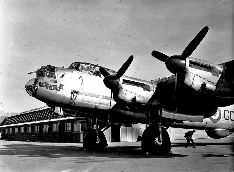 Aviation. RAF Royal Air Force. Avro Lancaster "Thor" aircraft, F-GCT ...