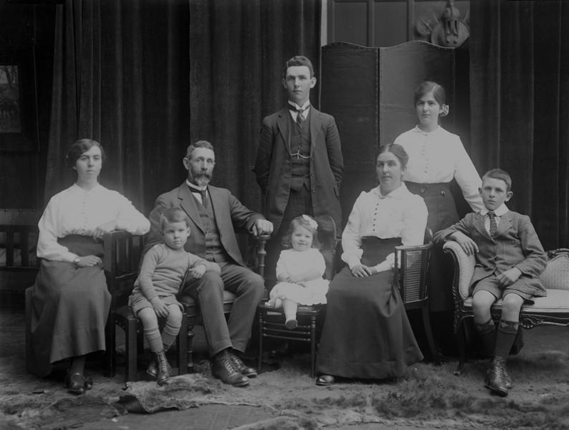 Portrait. Mr A R Youngman and Family. Christchurch, Canterbury, New ...