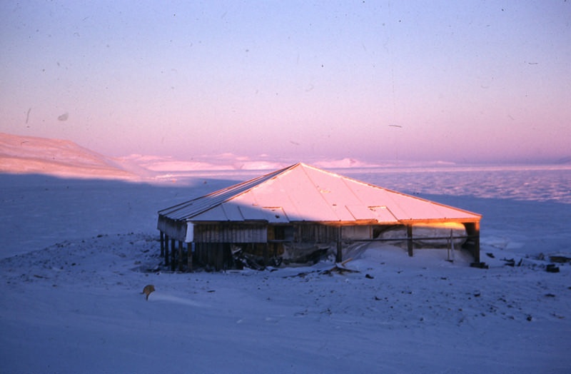 Antarctica. East Elevation of Scott's Discovery Hut at Hut Point ...
