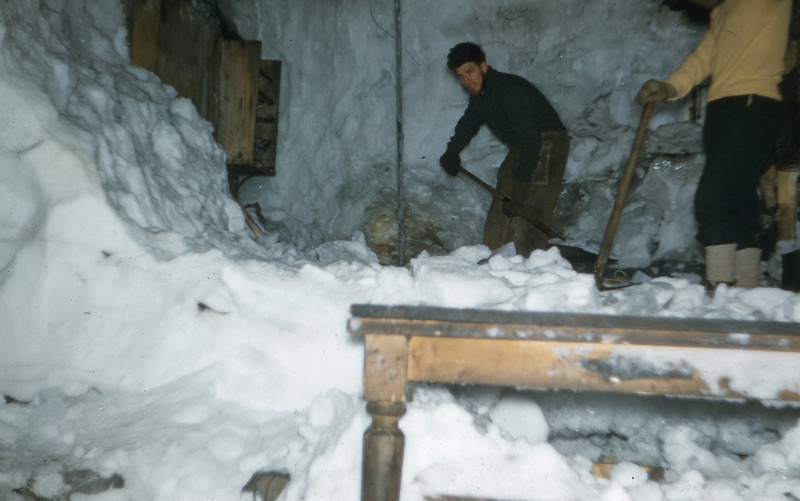 Antarctica. Antarctic Hut Restoration Team Members Bob Buckley and Mike ...