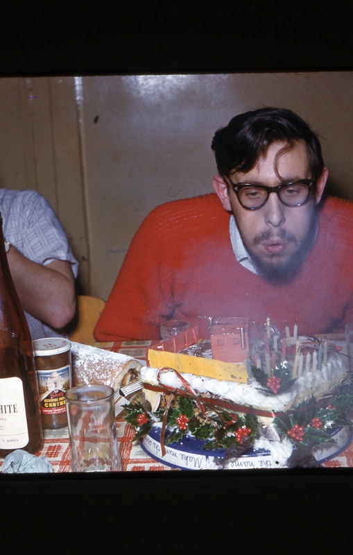 Antarctica. 1960 Winter Party Member Don Webster Blowing Out Candles on ...