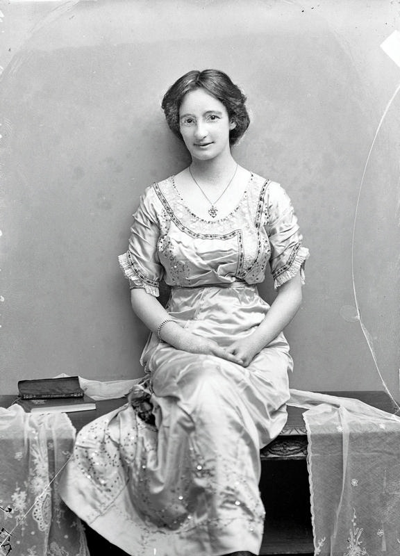 Portrait. Miss M Matheson. 1903. Christchurch, Canterbury, New Zealand ...