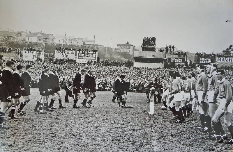 Sport. Rugby Union. 1959 British Lions v NZ All Blacks 1st Test at ...