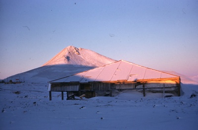 Antarctica. North Elevation of Scott's Discovery Hut at Hut Point ...