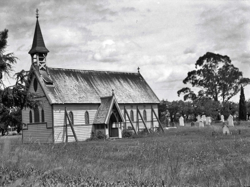 Church. St Matthews Anglican Church, with Bell Turret, Wooden Flying ...