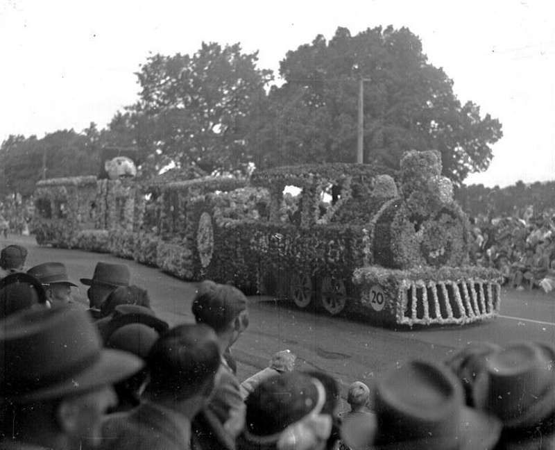 1950. Canterbury Centennial Celebrations. Float No. 20 in the design of ...