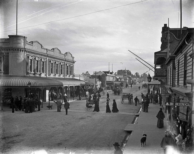Central City Unidentified Street scene. The Masory Building Proclaims ...