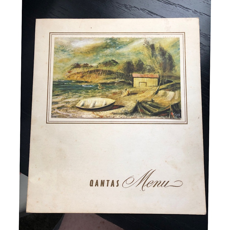 Christmas Card - Qantas Menu From Frank Clunes; 1967; PB2000/387 | eHive