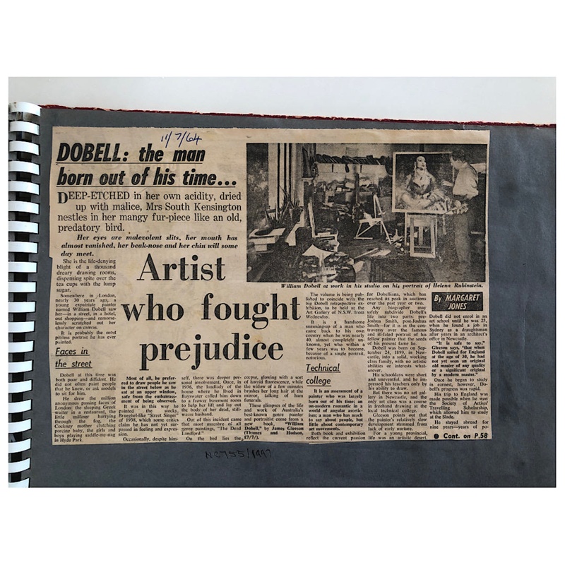 Newspaper article - Artist who fought prejudice. ; 11/7/1964; NC755 ...