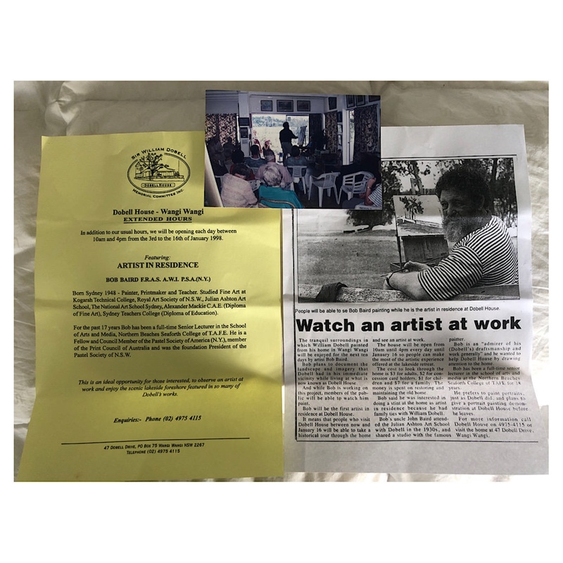 Photos - Of Bob Baird in residence in Dobell House - Series of 24 ...