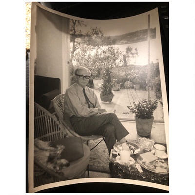 Photo - of Dobell sitting inside Dobell House; DHA110423000019 | eHive