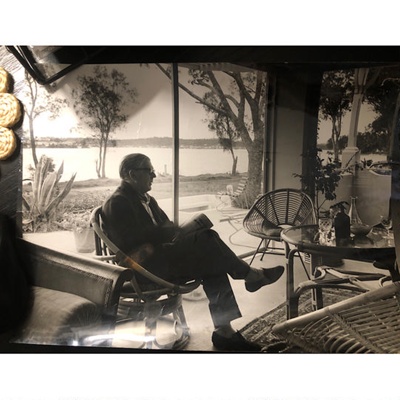Photo - of Dobell sitting inside Dobell House; DHA110423000020 | eHive