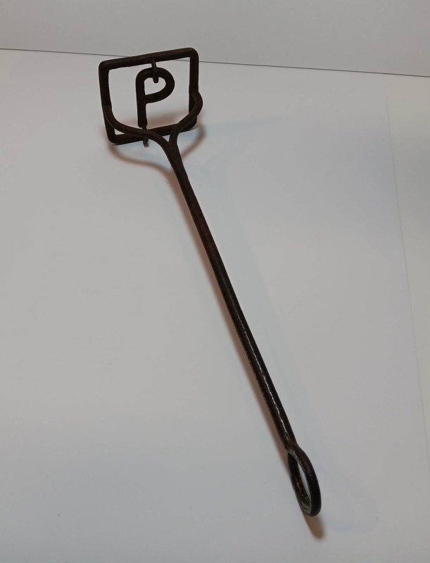 Branding iron used by Prebble family on their farm in Prebbleton. Used ...