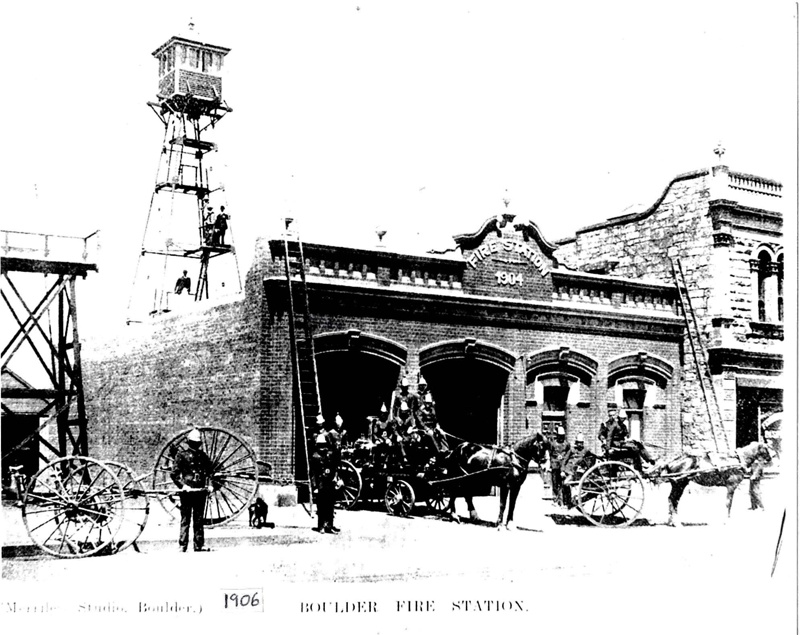 Photograph, Boulder Fire Station and new fire lookout; Merriless Studio ...