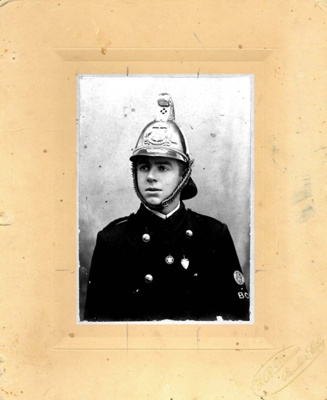 Photograph, Portrait of Fireman Frederick William (Fred) Gerhard ; 1909 ...