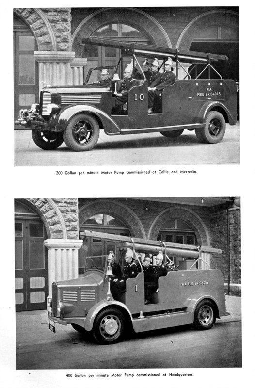 Photograph, Dennis And Dodge Pumper At Perth Fire Station; 1939 ...