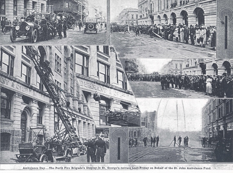 Newspaper Clipping, Ambulance Day Display From Perth Fire Brigade ...