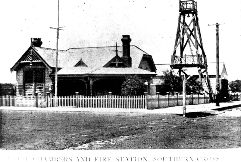 Photograph, Council Chambers and Fire Station, Southern Cross; H C ...