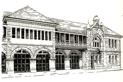 Lithograph, Perth Fire Station; OFB2003.620 | eHive