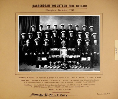 Photograph, Bassendean Volunteer Fire Brigade Champions, Geraldton 1941 ...