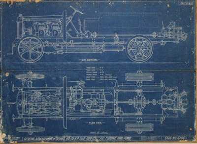 Blueprint, Dennis Appliance; Dennis Brothers; 1924?; FB2003.424 | eHive