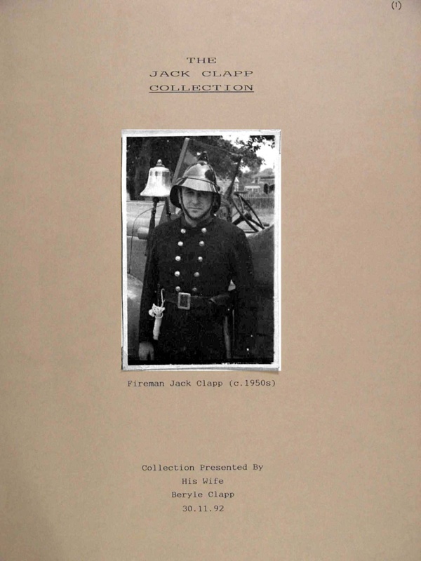 Photograph, Fireman Jack Clapp; 1950?; PH2003.001 | eHive