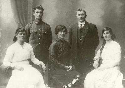 Print, Photographic; BARNES FAMILY, L/R: standing – Arthur, Arthur Snr ...
