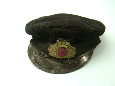 British Merchant Navy Cap worn by Percy Grey; c1940s; MVCD.07.0006 | eHive