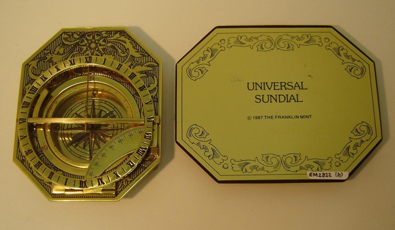 UNIVERSAL SUNDIAL AND STAND; Franklin Mint; 1987; 2822(a-b) | eHive
