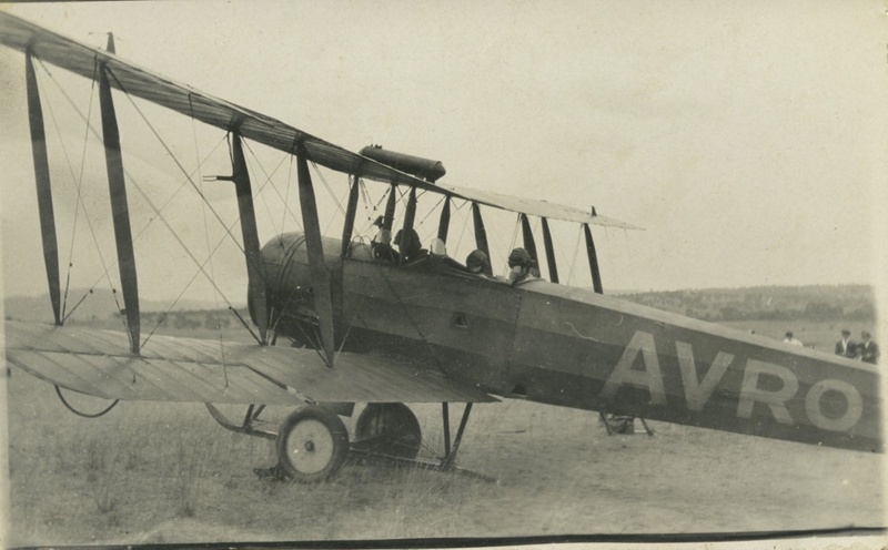 Biplane with pilot & passengers; MF30 | eHive