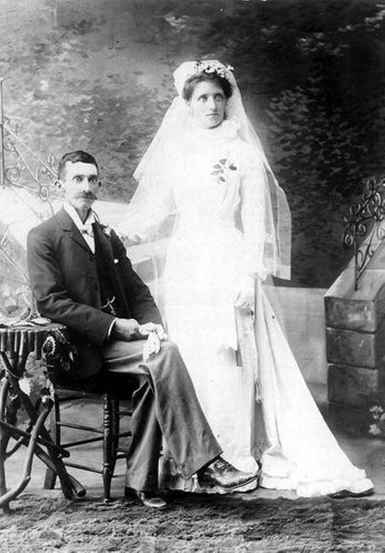 Angus CAMERON and Harriet FELL Wedding 1902; MF2015.500 | eHive