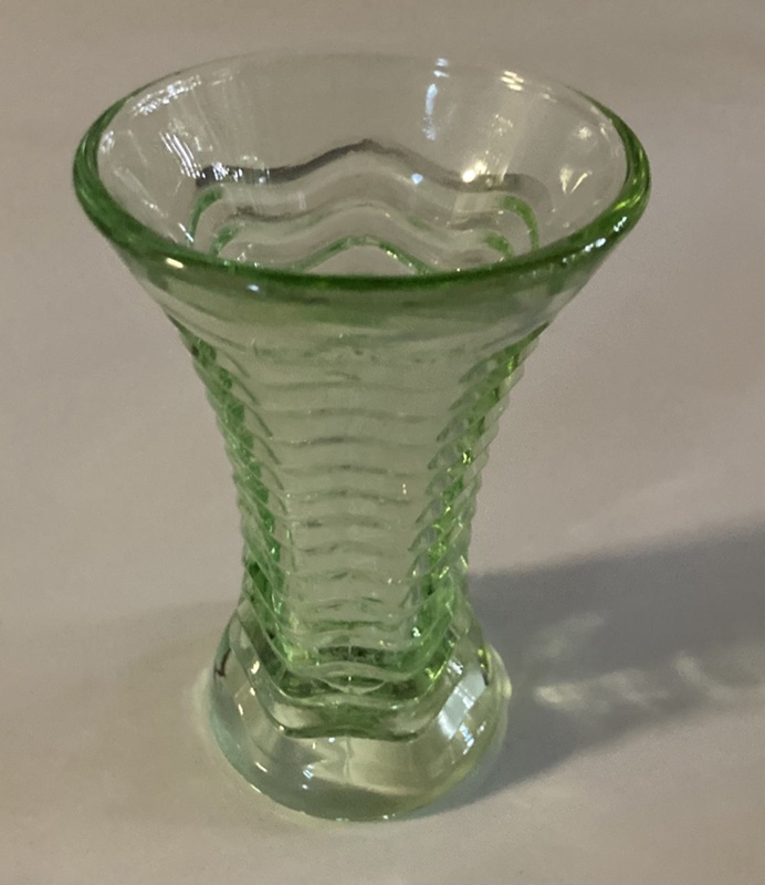 Green Crown Crystal Vase.; 2022.236.1 | eHive