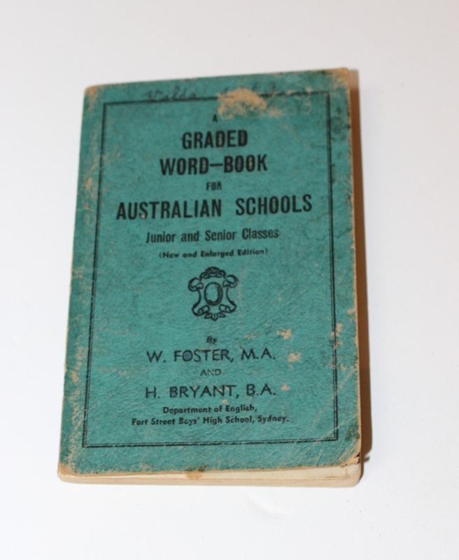 Graded Word Book for Australian Schools c.1960.; 2024.119 | eHive