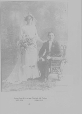 Robert McINNES and Elizabeth OLDFIELD Wedding 1913; 2024.124 | eHive