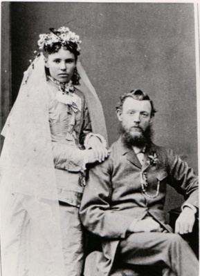 Annie Mercy GALE and Edward FALLICK Wedding 1878; MF2015.509 | eHive