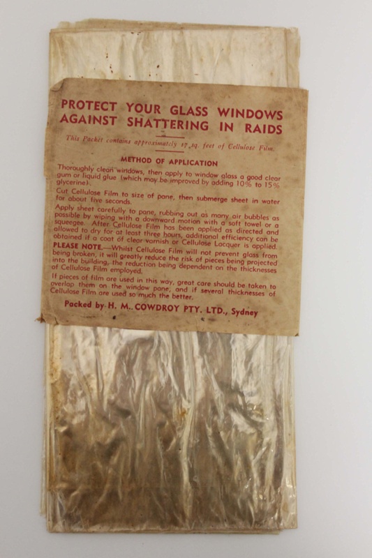 Cellulose Window Film; H.M Cowdroy Pty Ltd; 2008.100 | eHive