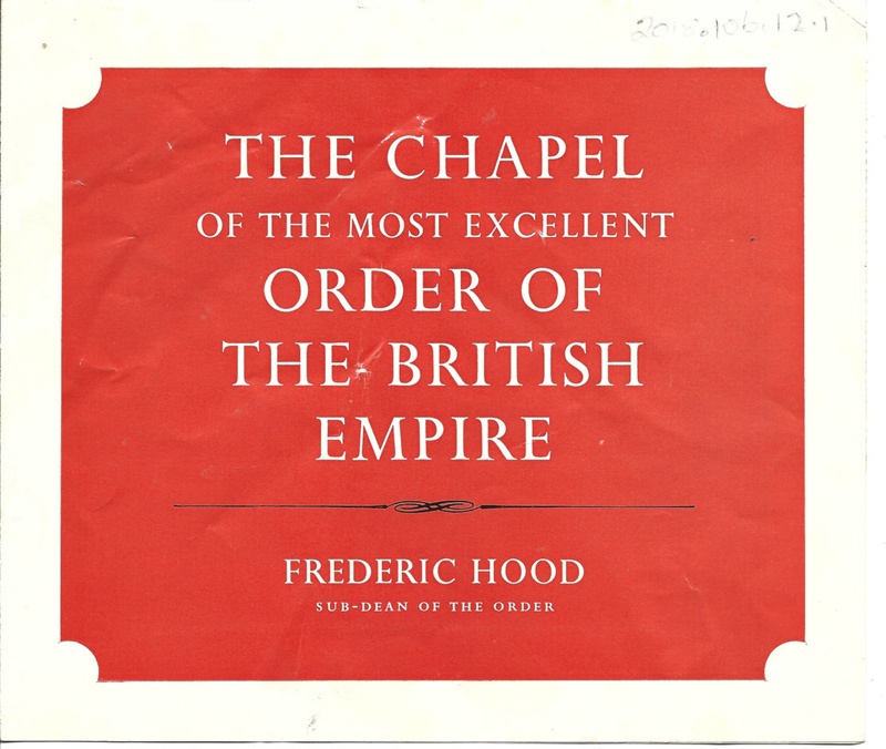 The Most Excellent Order of The British Empire - Ephemera; 1977; 2018. ...