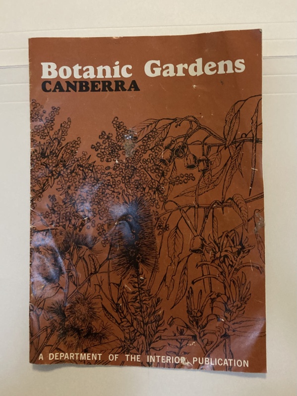 Canberra Botanic Gardens Brochure; Department of the Interior; c.1970 ...