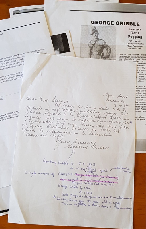 Provenance, Wedding Gown belonging to Margaret Gribble (Moore) 1910 ...