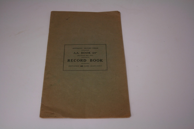 Australian Military Forces Record Book; Australian Military Forces ...