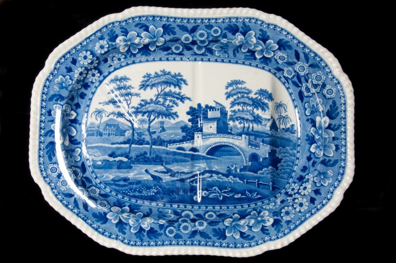 Meat serving dish, Copeland Spode Tower pattern; Spode; October 1898 ...