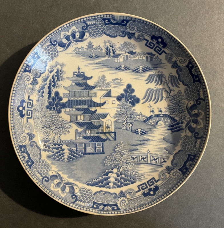 Dish, Willow pattern, unknown maker; 2025.21 | eHive