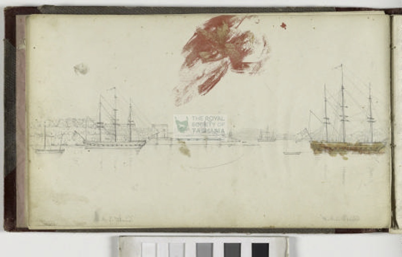 HMS Druid, HMS Herald c 1839; Meredith, Louisa Anne (1812-1895); 1839 ...