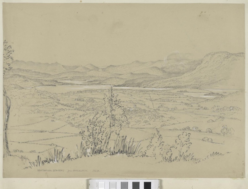 Newtown and the Derwent from Knocklofty; Meredith, Louisa Anne (1812 ...
