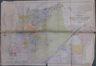 Map in colour of the Earl of Normanton's Estates. Part 1 Plan of North ...