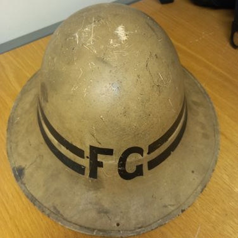 ww2 Fire Guard Sector Captain helmet; HM Forces; 1914; W/82/2084 | eHive